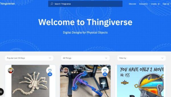 Thingiverse — An Online Platform for Free STL Files - 3Dnatives