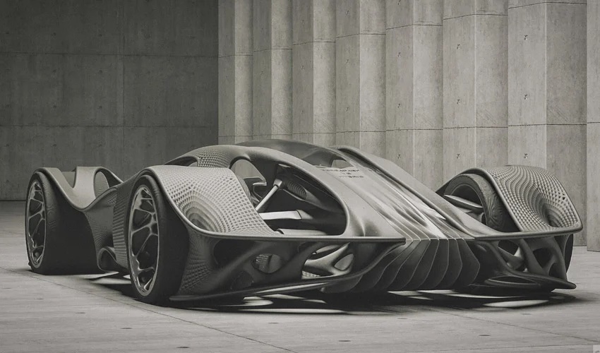 A Futuristic Supercar Model Born From Generative Design - 3Dnatives A Futuristic Supercar Model Born From Generative Design - 3Dnatives