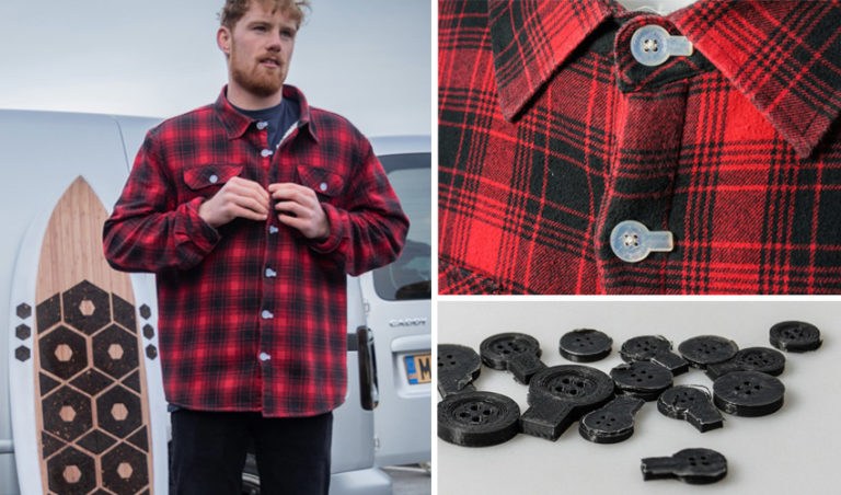 3D printed Buttons from Recycled Fishing Nets - 3Dnatives