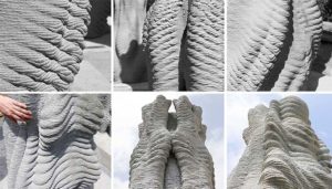 Concrete Choreography are 9 unique 3D printed columns - 3Dnatives