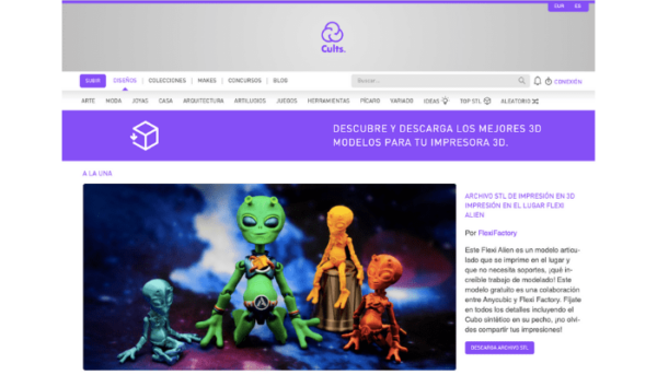 Cults, la plataforma de archivos para la impresión 3D - 3Dnatives