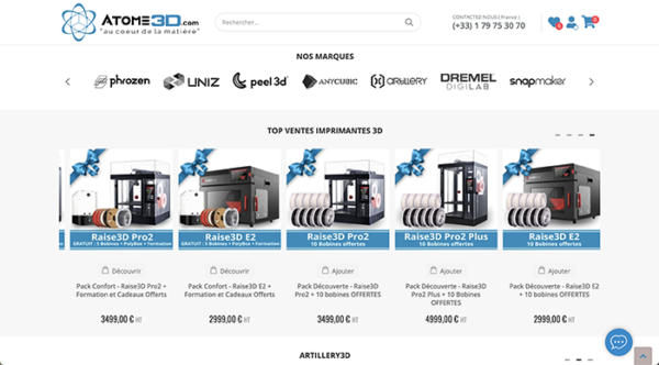 Le distributeur français Atome3D passe à la vitesse supérieure - 3Dnatives